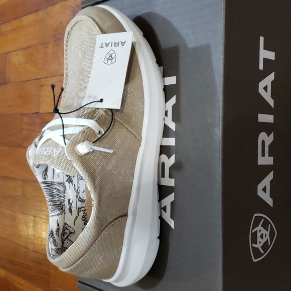 Ariat | Shoes | Ariat Womens Hilo Washed Tan Canvas | Poshmark